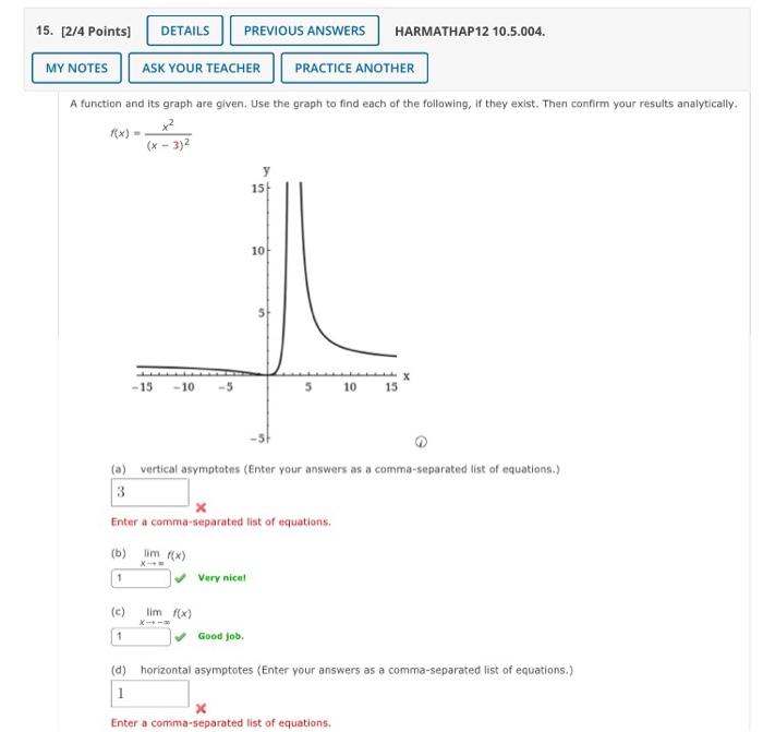 Solved A function and its graph are given. Use the graph to | Chegg.com