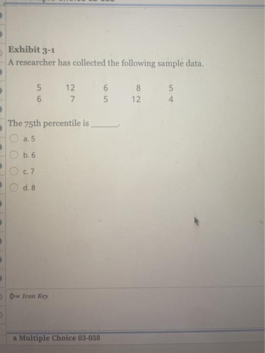 Solved Exhibit 3-1 A researcher has collected the following | Chegg.com Solved Exhibit 3-1 A researcher has collected the following | Chegg.com