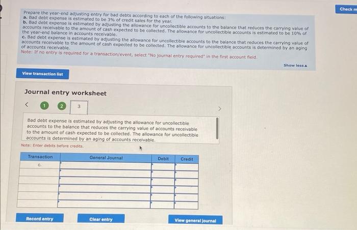 Solved Problem 7-4 (Static) Uncollectible accounts; | Chegg.com