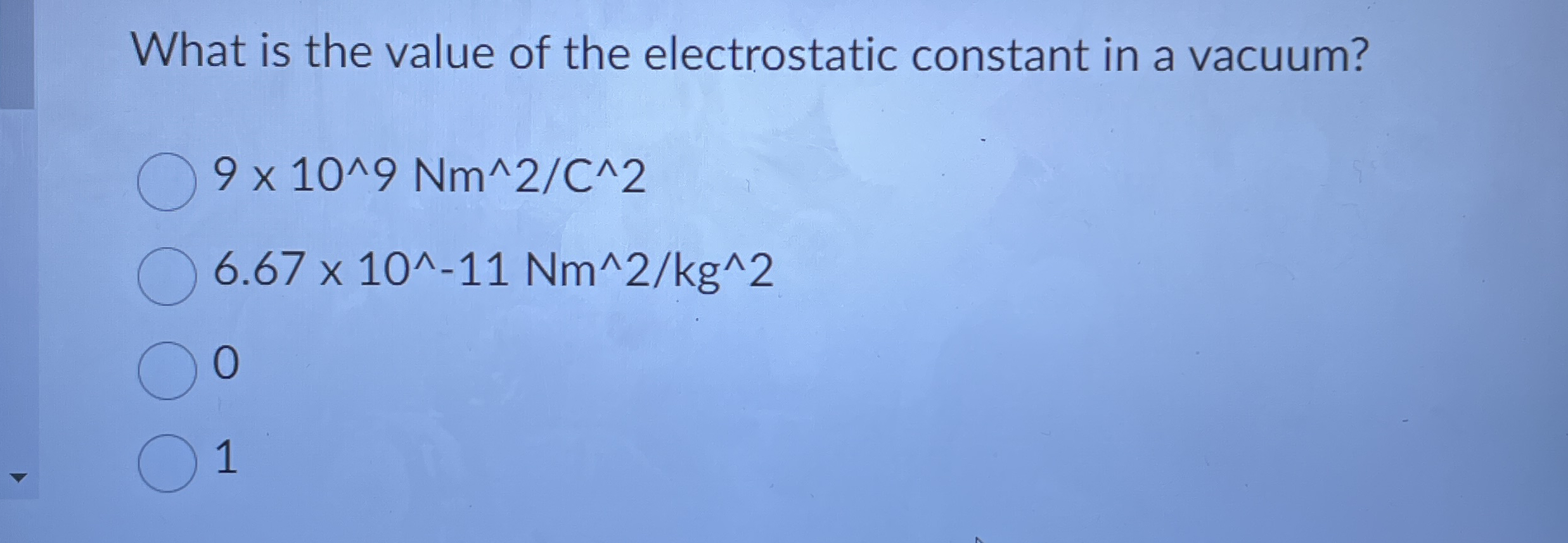 What is the value of the electrostatic constant in a | Chegg.com