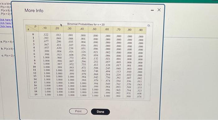 Solved inomial random variable, use the binomial probability | Chegg.com