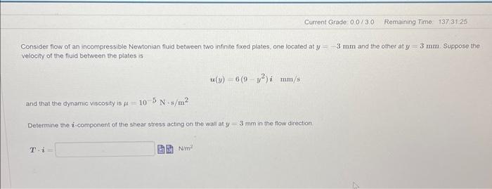 Solved Consider now of an incompressible Newtonian fiuid | Chegg.com