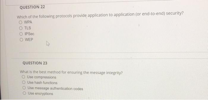 Solved Which of the following protocols provide application | Chegg.com