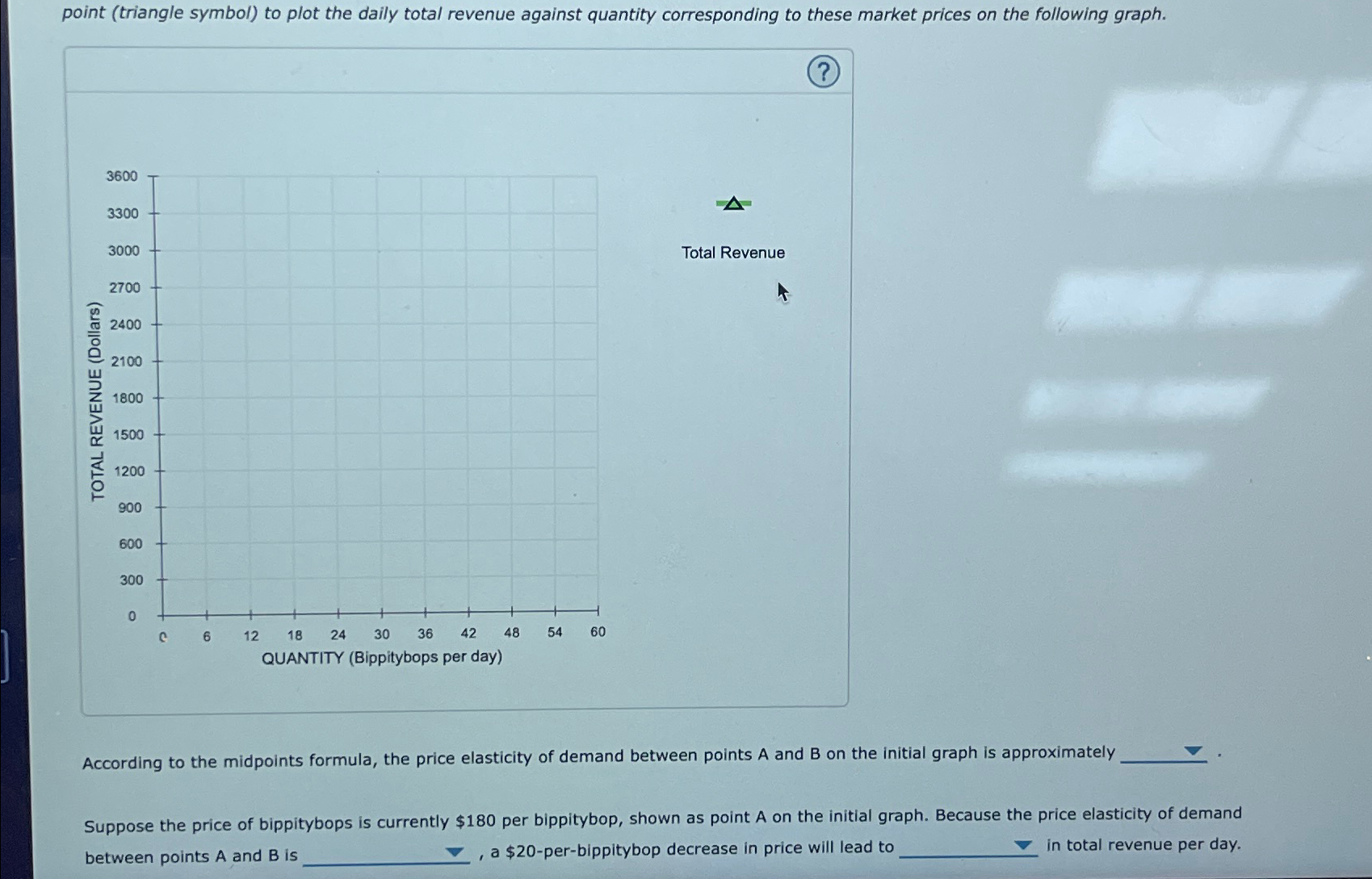 Solved point (triangle symbol) ﻿to plot the daily total | Chegg.com