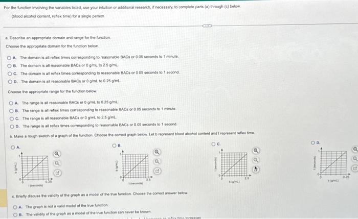 For the function involving the variables listed, use | Chegg.com