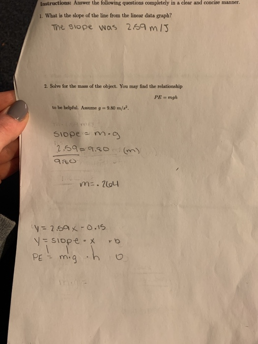 Solved Instructions: Answer the following questions | Chegg.com