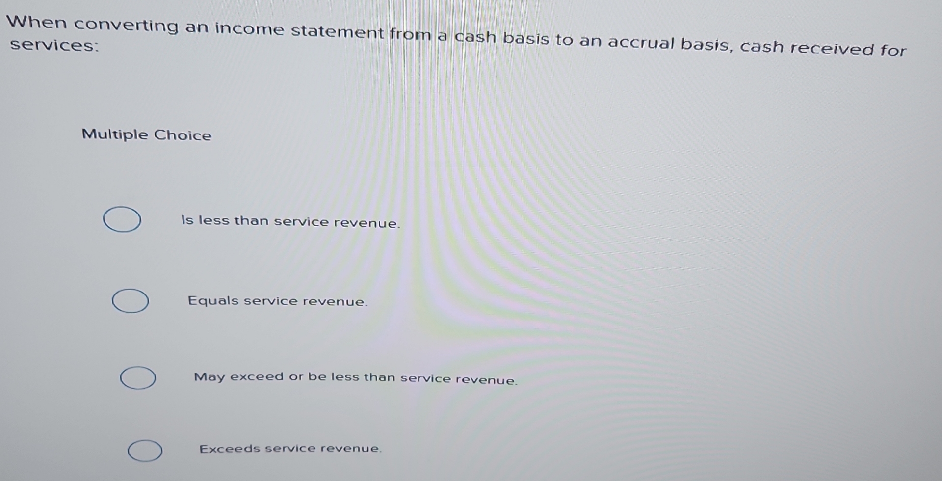 Solved When converting an income statement from a cash basis | Chegg.com