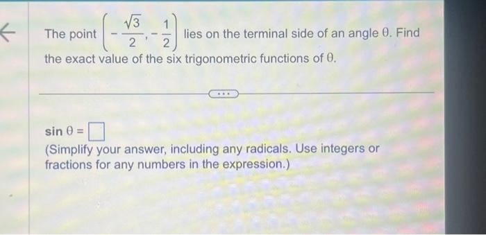 Solved can i get the cos , sin , tan , csc, sec for both | Chegg.com