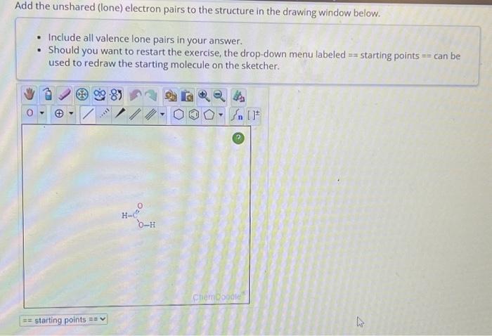 Solved - Include all valence lone pairs in your answer. - | Chegg.com
