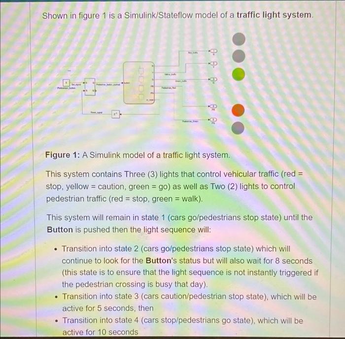 Solved Shown In Figure 1 Is A Simulink Stateflow Model Of A