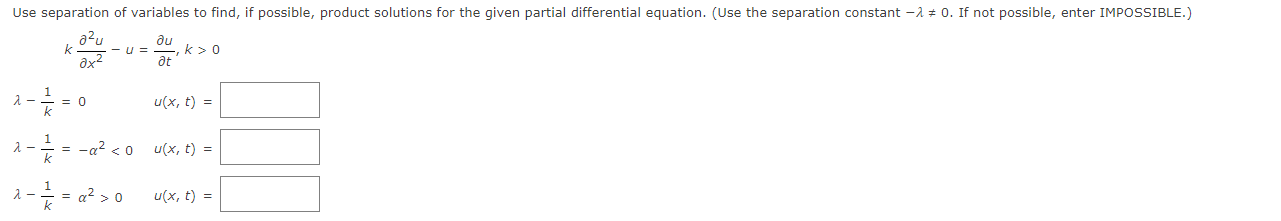 Solved Use Separation Of Variables To Find If Possible 7903
