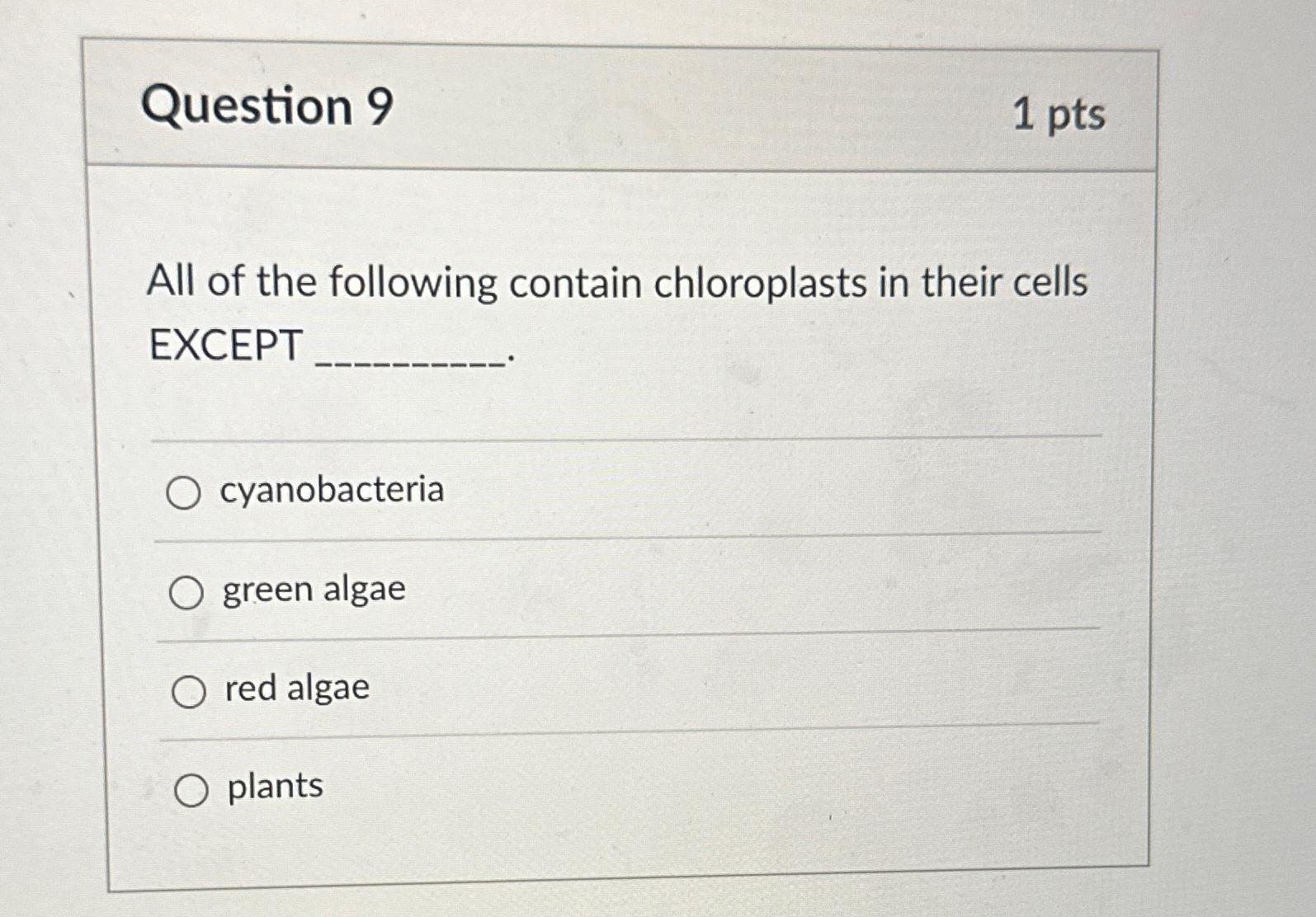 Solved Question 91 ptsAll of the following contain | Chegg.com Solved Question 91 ptsAll of the following contain | Chegg.com