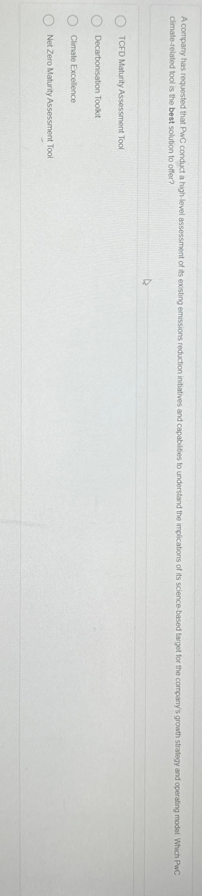 Solved climate-related tool is the best solution to | Chegg.com