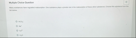 Solved Multiple Choice Question lest below.HCO3C4318,0 | Chegg.com