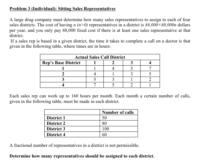 Solved Solve the following using solver in excel and please | Chegg.com