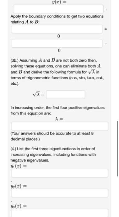Solved and eigenvalues of the differential equation | Chegg.com