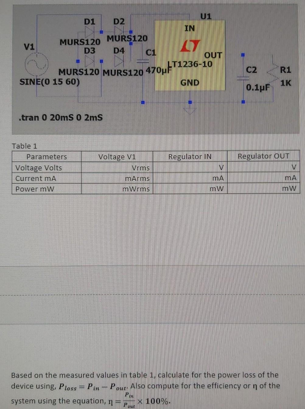 Solved Please calculate using the given parameters on the | Chegg.com