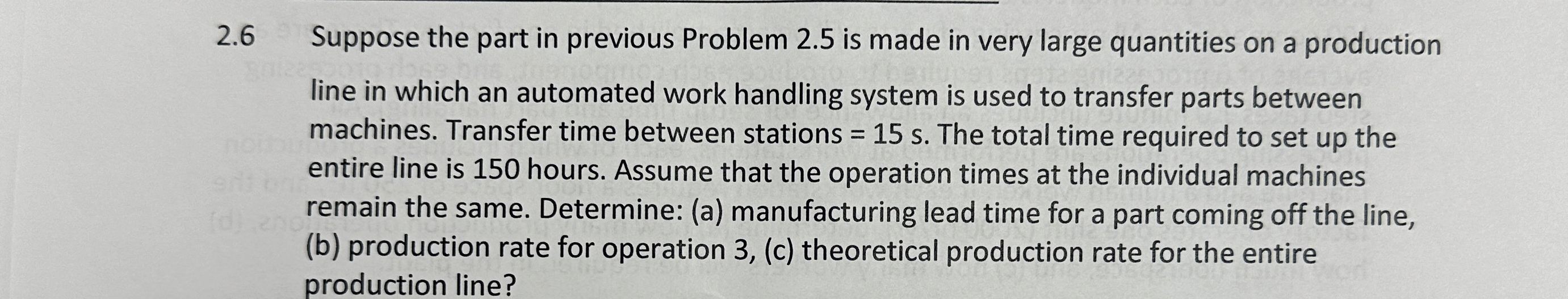 Solved 2.6 ﻿Suppose the part in previous Problem 2.5 ﻿is | Chegg.com