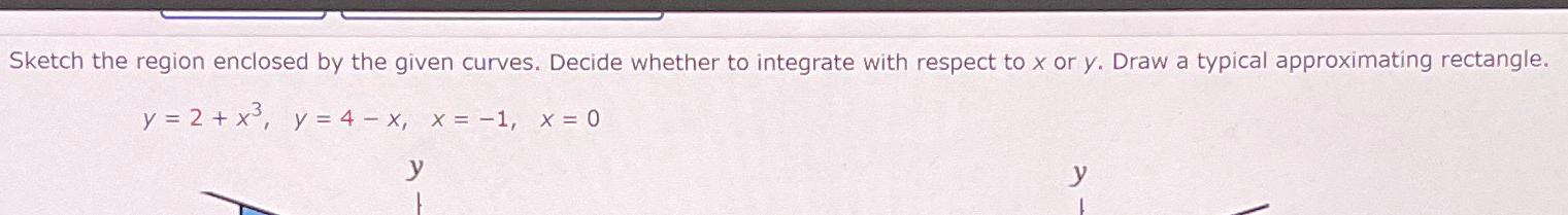Solved Sketch the region enclosed by the given curves. | Chegg.com