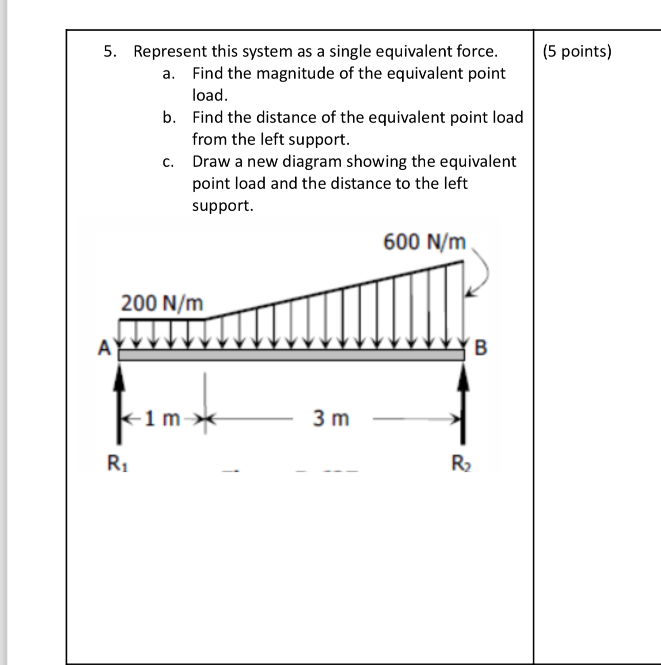 Solved Represent this system as a single equivalent force.a. | Chegg.com