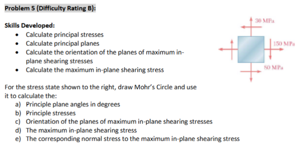 Solved Problem 5 (Difficulty Rating B): Skills Developed: - | Chegg.com