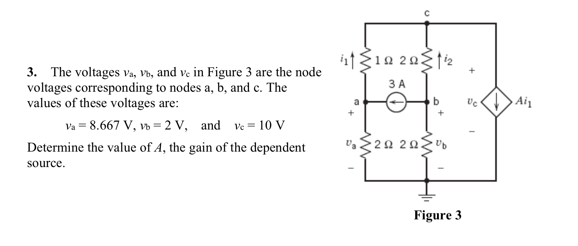 The voltages va,vb, ﻿and vc ﻿in Figure 3 ﻿are the | Chegg.com