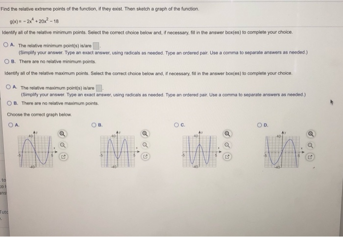 Solved Sketch the graph of the following function List the | Chegg.com