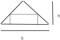 Solved The figure shows a rectangle inscribed in a given | Chegg.com