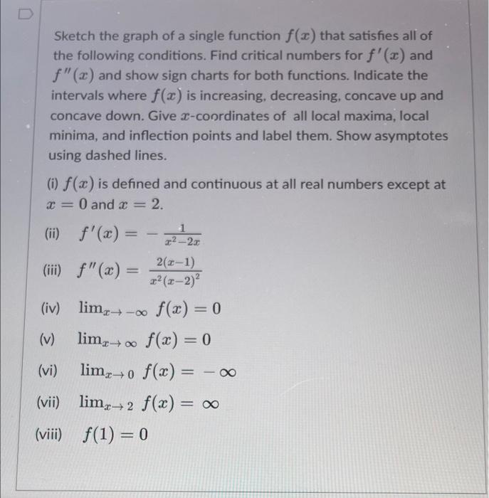 Solved Sketch the graph of a single function f(x) that | Chegg.com