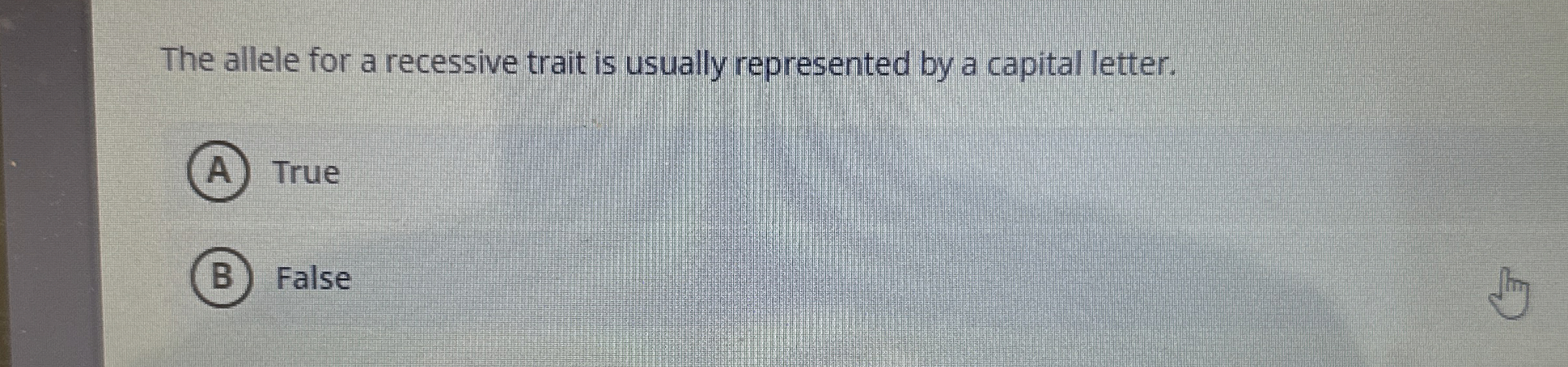 Solved The allele for a recessive trait is usually | Chegg.com