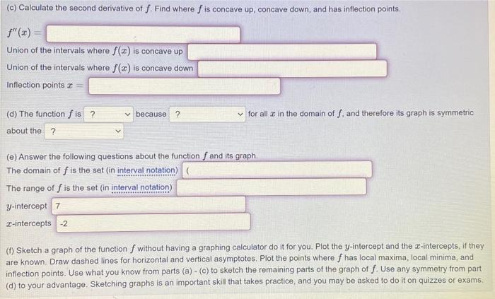 Solved f(x) 52? ? Instructions: . . If you are asked for a | Chegg.com