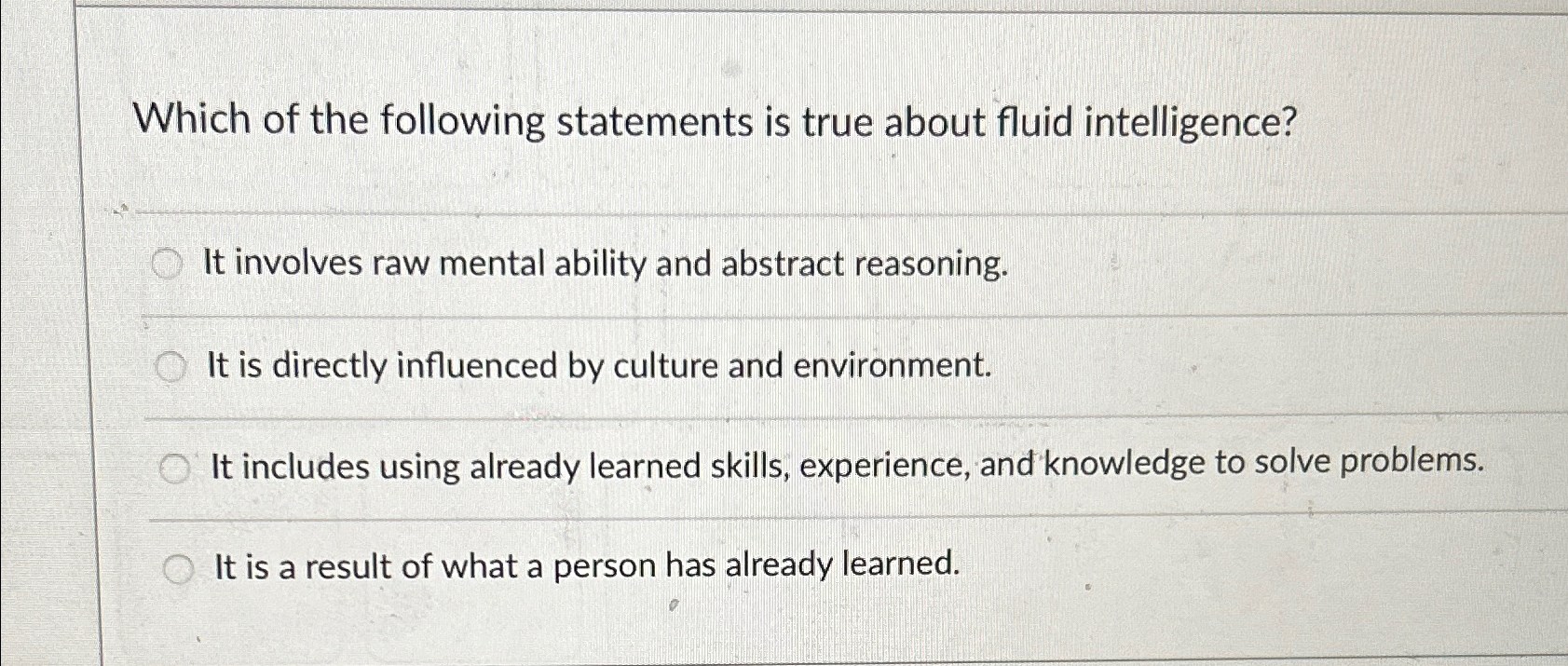 Solved Which of the following statements is true about fluid | Chegg.com