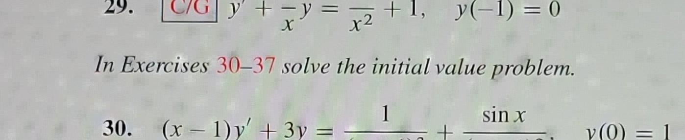 Solved In Exercises 30-37 solve the initial value problem. | Chegg.com