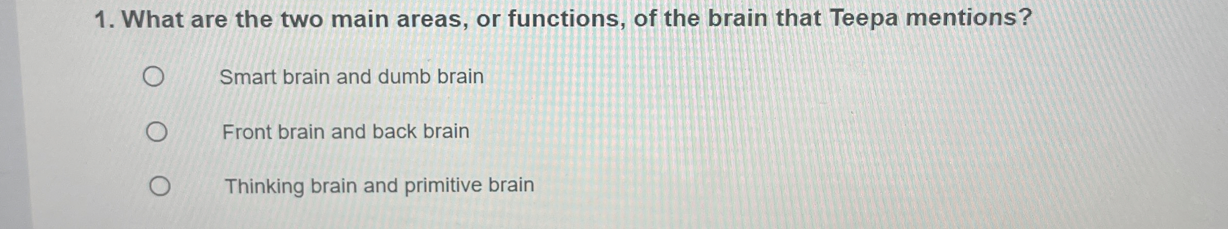 Solved 1.What are the two main areas, or functions, of the | Chegg.com