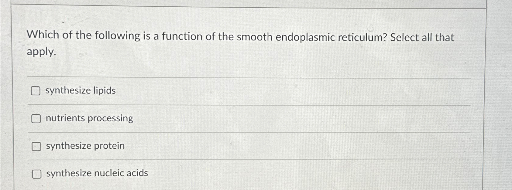 Solved Which of the following is a function of the smooth | Chegg.com