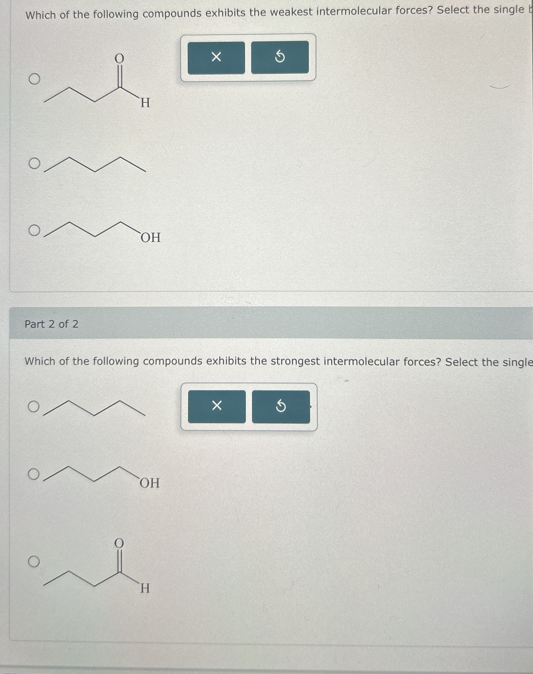 Solved Which of the following compounds exhibits the weakest | Chegg.com
