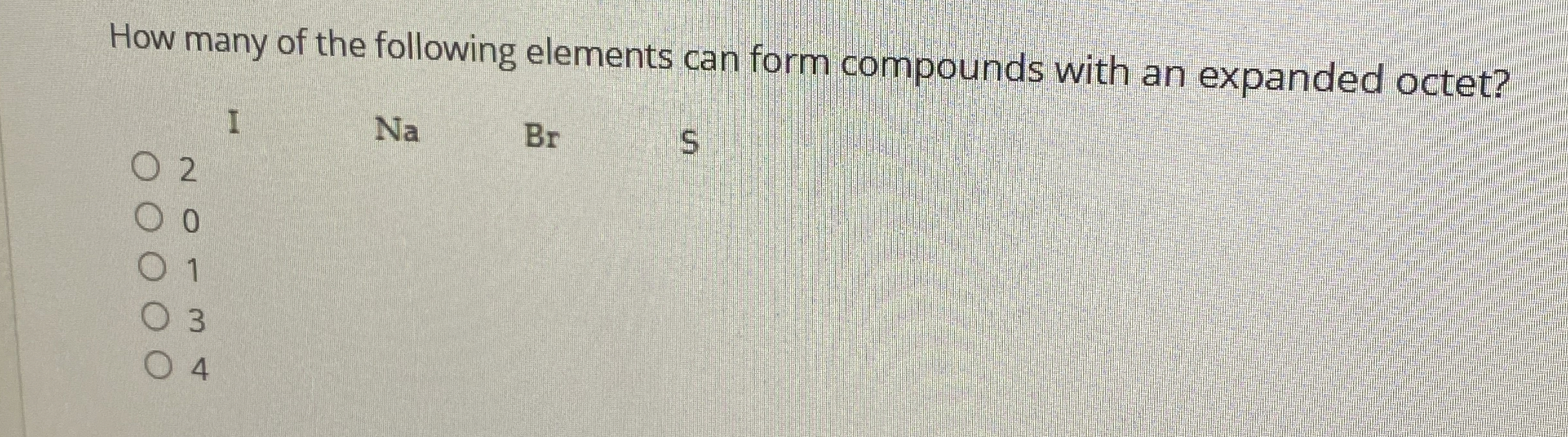 Solved How many of the following elements can form compounds | Chegg.com