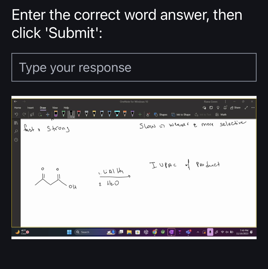 Solved Enter the correct word answer, then click | Chegg.com