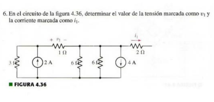 Solved En el circuito de la figura 4.36, ﻿determinar el | Chegg.com