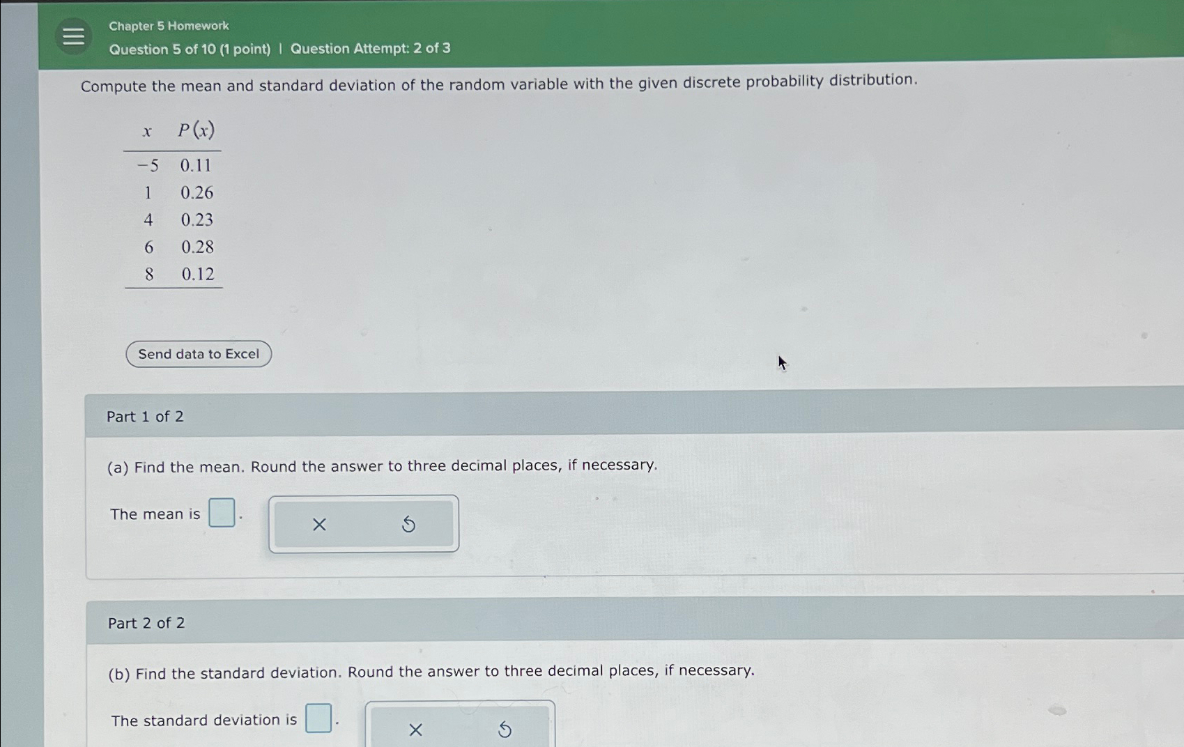 Solved Chapter 5 ﻿HomeworkQuestion 5 ﻿of 10 (1 ﻿point) । | Chegg.com