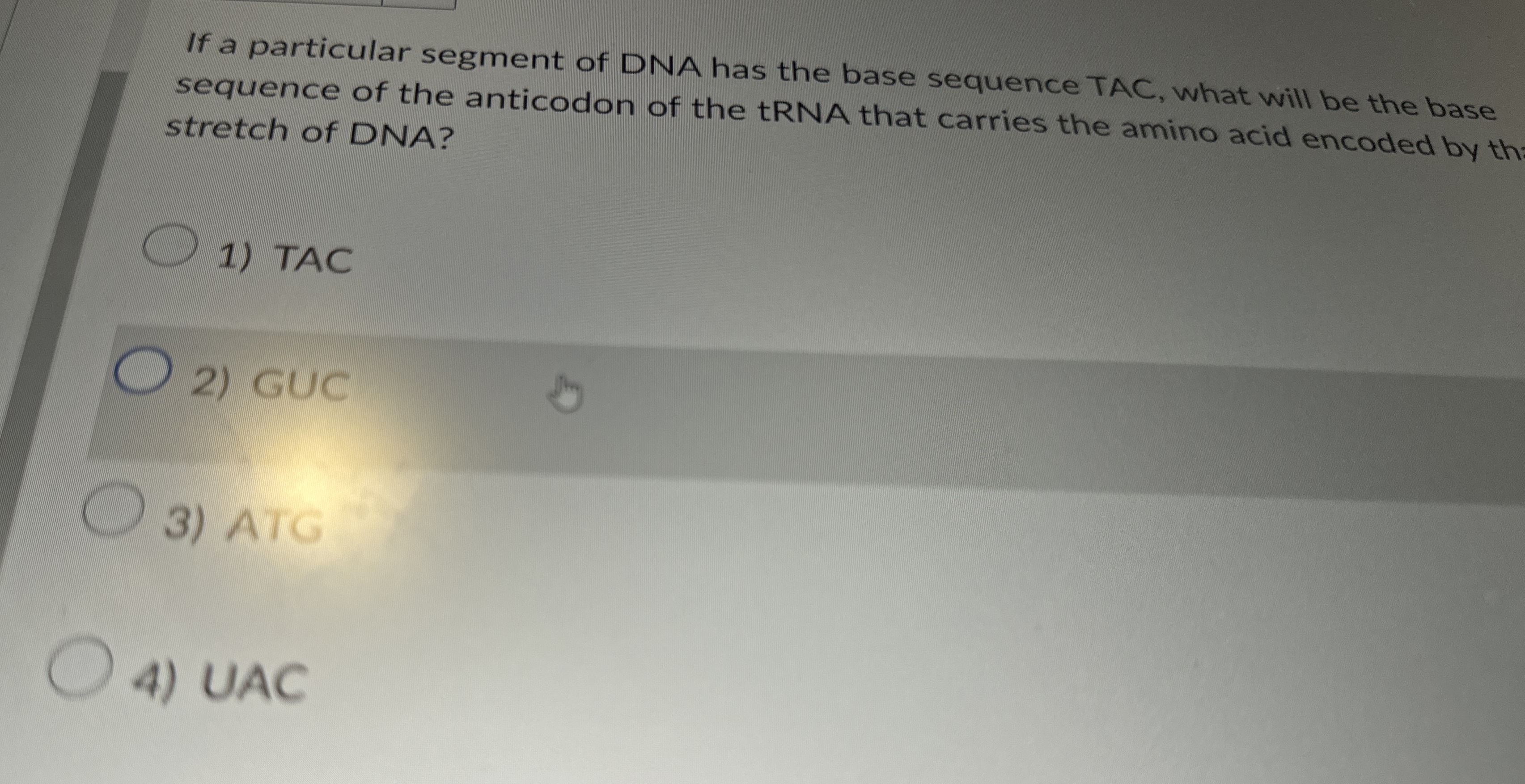 High Quality SOLUTION If a particular segment of DNA has the base sequence | Chegg.com