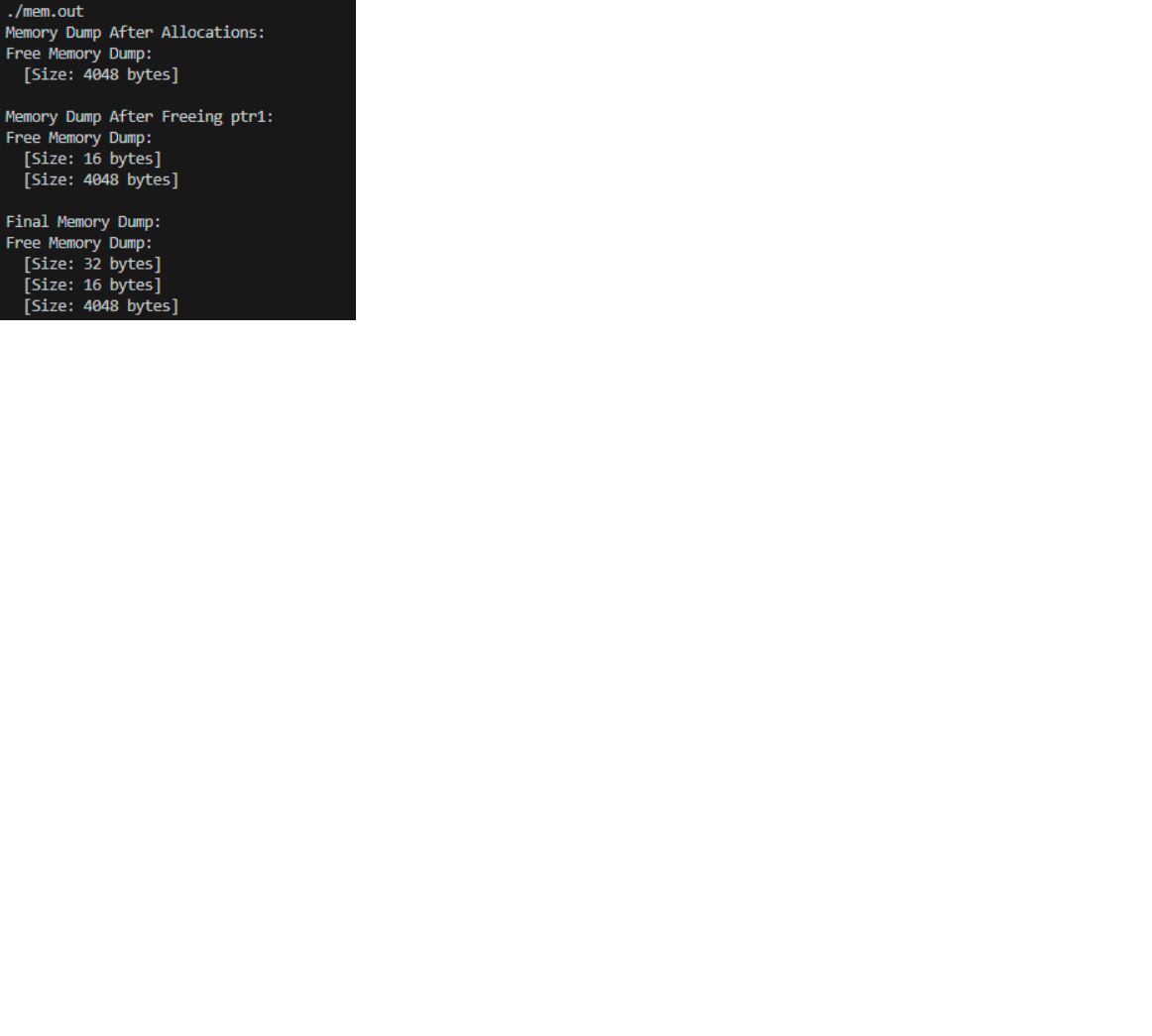 Solved Requirements• ﻿Implement mem_alloc() ﻿and mem_free(). | Chegg.com