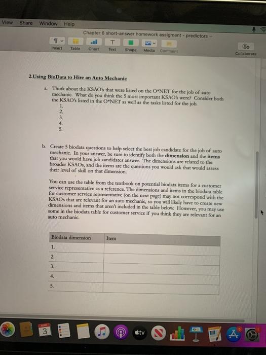 Solved Colla Insert Table Chart Text Shape Media Comment 3. | Chegg.com