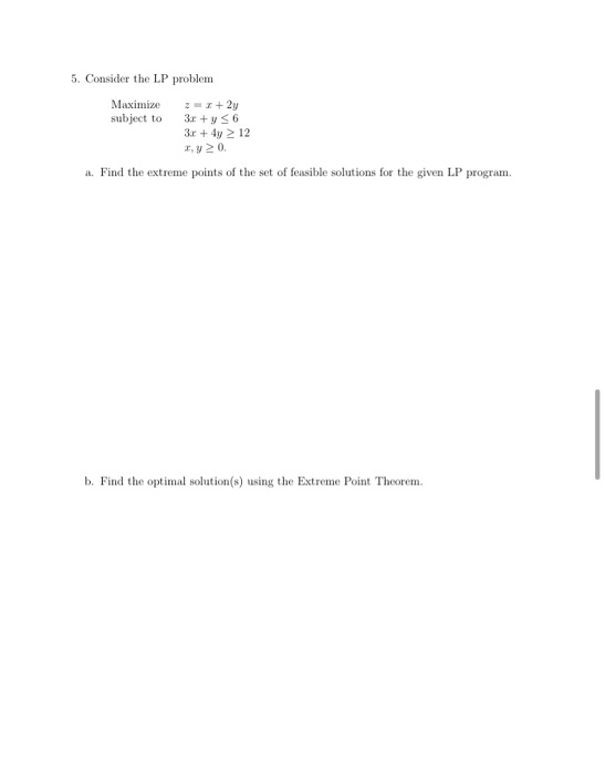 Solved 4. Answer the following a. Slotch the convex set | Chegg.com