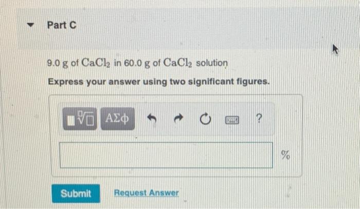 Solved Calculate the mass percent, % (m/m), for the solute | Chegg.com