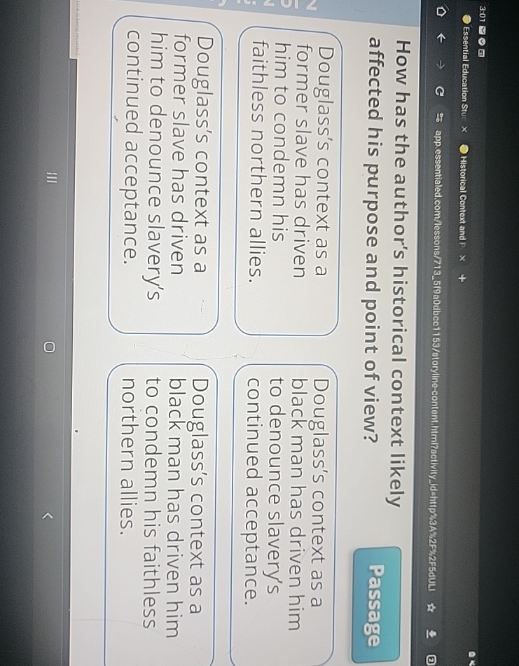 Solved How has the author's historical context likely | Chegg.com