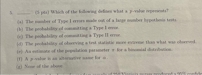 Solved 5. (5 pts) Which of the following defines what a | Chegg.com Solved 5. (5 pts) Which of the following defines what a | Chegg.com