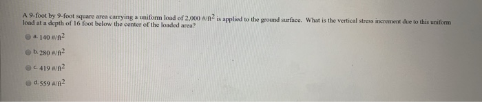 Solved A 9.foot by 9-foot square area carrying a uniform | Chegg.com