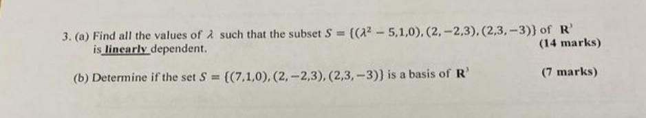 Solved (a) Find all the values of \\\\lambda such that the | Chegg.com