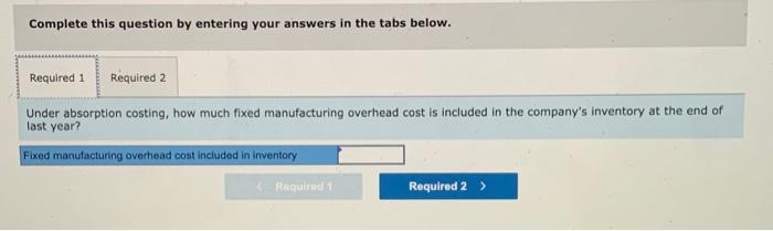 Solved Exercise 6-2 (Algo) Variable Costing Income | Chegg.com